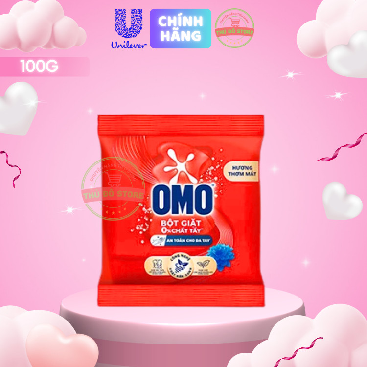 Bột Giặt Tay OMO Đỏ Hương Thơm Mát - Túi Bé 100G | Shopee Việt Nam