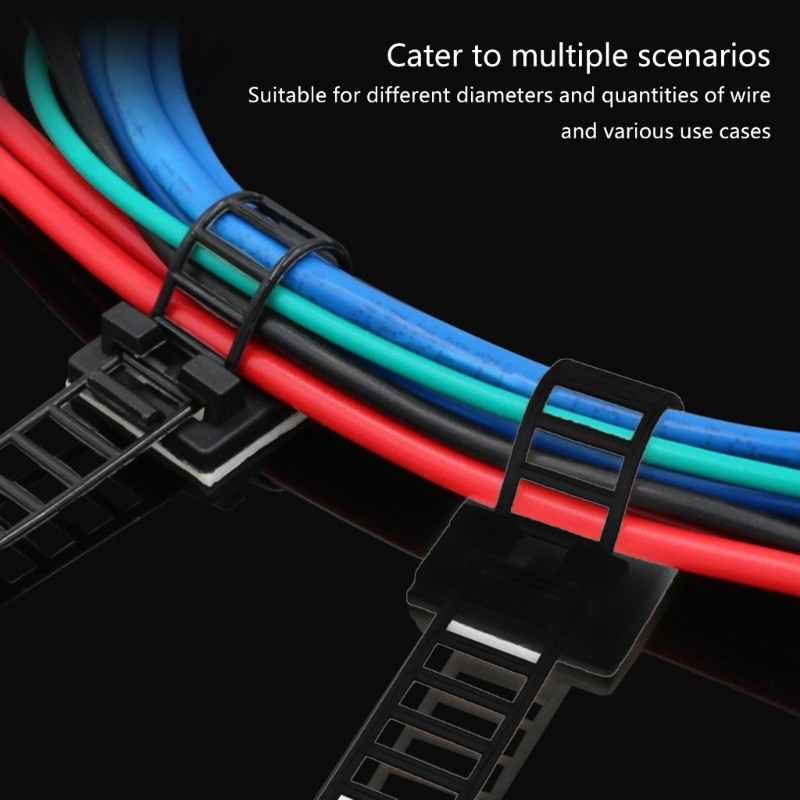 Pcf * 100 Cái Có Thể Điều Chỉnh Dây Đeo Giá Đỡ Cáp Tổ Chức Cuộn Dây Kẹp ...