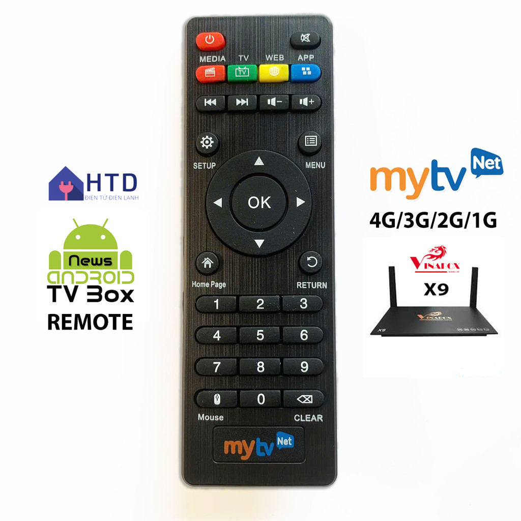 Điều Khiển Android TV Box Mytv Net mynet [CHÍNH HÃNG] Sử Dụng các loại ...