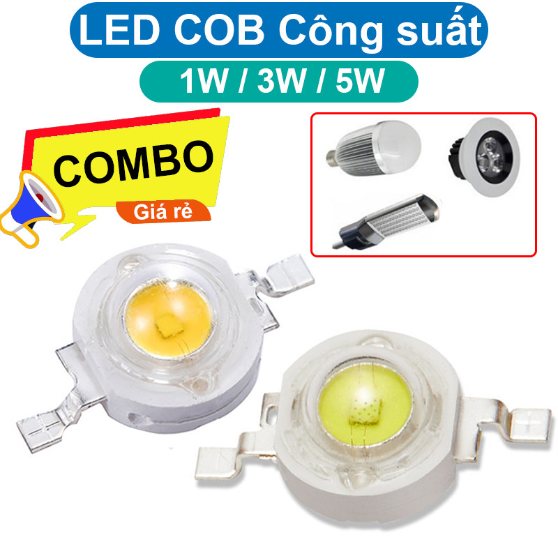 LED COB công suất 3V 1W, 3W, 5W 100-120Lm Luxeon siêu sáng | Shopee ...