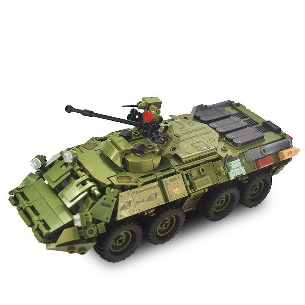 Mytopshop 611 Chiếc MOC 2in1 BTR-80AS IFV Xe Chiến Đấu Bộ Binh Hình Mô Hình Đồ Chơi Giáo Dục ...