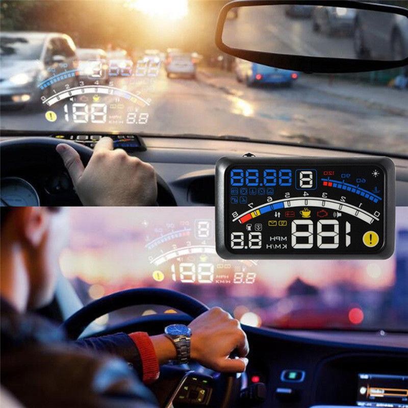 Tmoy Universal F4 Head Up Display HUD ODB2 Hệ thống cảnh báo tốc độ ô ...