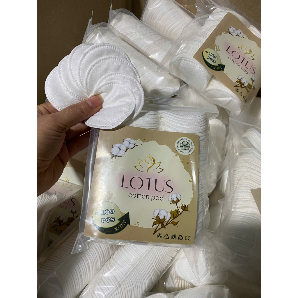 Bông tẩy trang Lotus 106 miếng có trần viền | Shopee Việt Nam