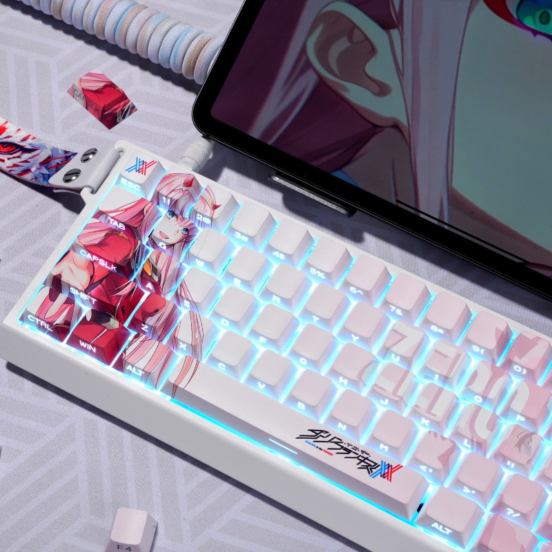 Anime Keycap Side Print Shine Through Cherry Profile Chất liệu PBT DYE ...