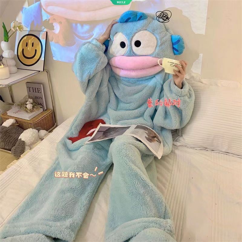 Cá Hề Hangyodon Hoạt Hình Quirky Cặp Đôi Bộ Đồ Ngủ Dễ Thương Nam Nữ Đệm ...