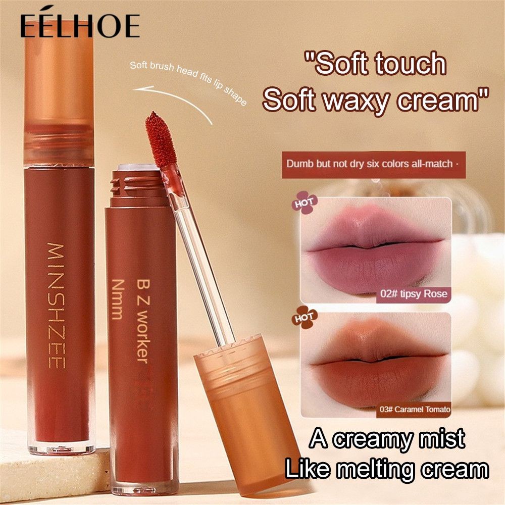 Mousse Matte Lip Mud Lipstick Matte Velvet Does Not Fade Smooth lâu ...