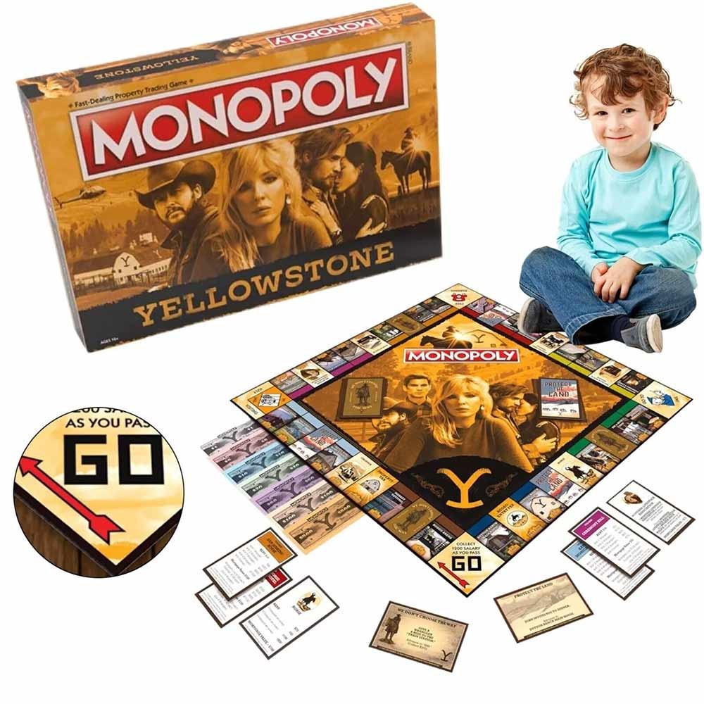 Monopoly Yellowstone TV Show Edition Gaming Edlition Board Game ...