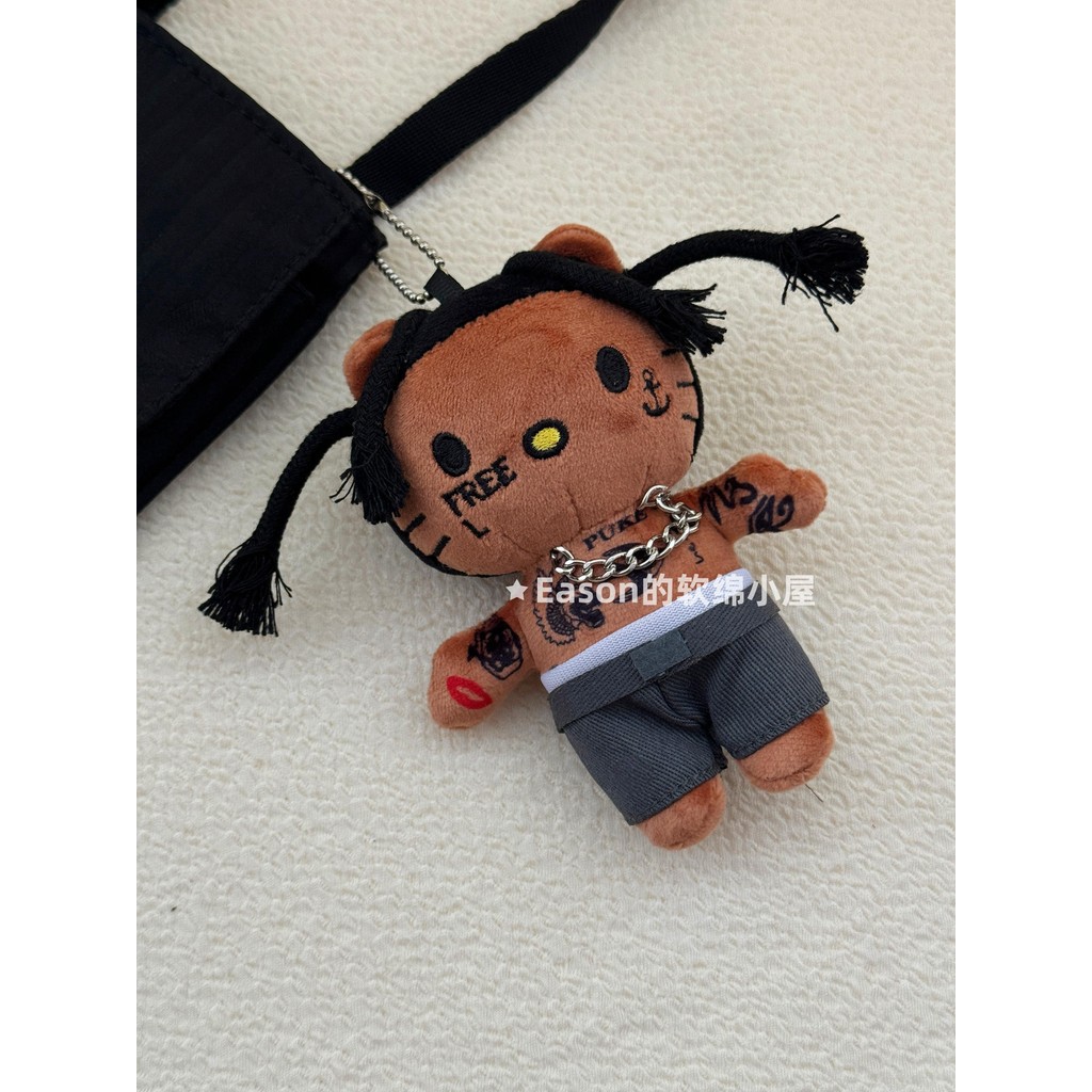 Phong Cách Mới Da Đen rapper Rap helloKitty Túi Mặt Dây Chuyền Bẩn Bím ...