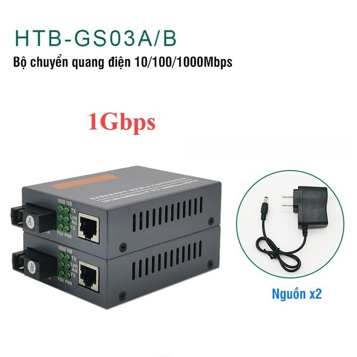 Bộ Chuyển Quang NetLink HTB-GS03 A/B 1000Mbps 1Gbps - Converter quang | Shopee Việt Nam