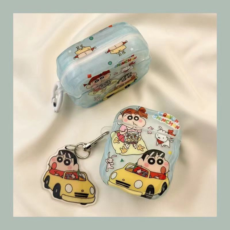 Hộp đựng tai nghe Crayon Shin Chan lái xe không dây Bluetooth AirPods ...