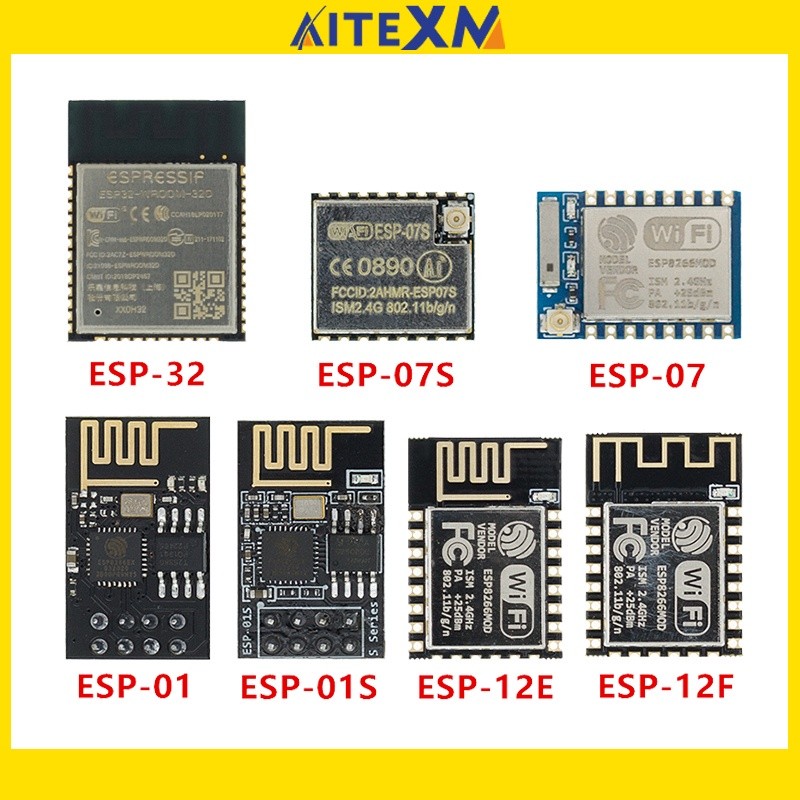 Mô Đun Thu Phát Tín Hiệu WIFI Không Dây ESP8266 ESP-01 ESP-01S ESP-07S ESP-12 ESP-12E ESP-12F ...