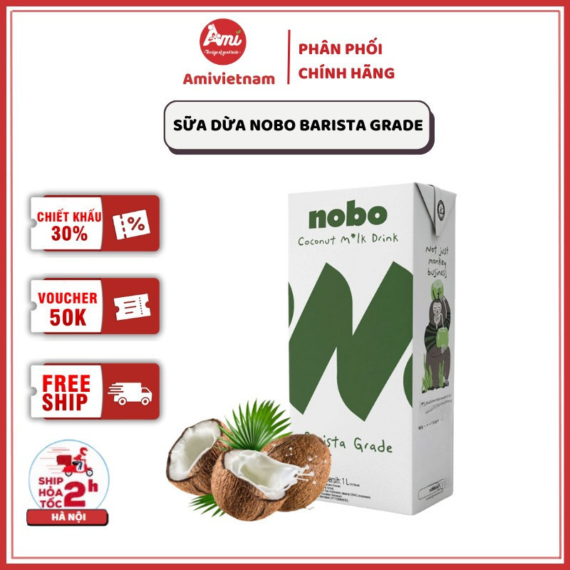 Sữa Dừa Nobo Hộp 1L - Nobo Barista Grade Coconut Milk 1L | Shopee Việt Nam