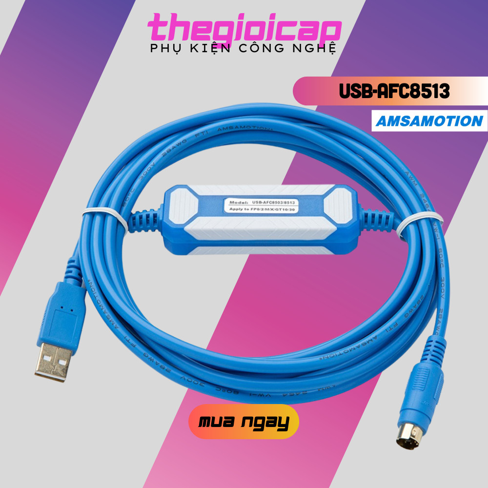 Cáp Lập Trình Cho PLC Panasonic Amsamotion USB-AFC8513 | Shopee Việt Nam