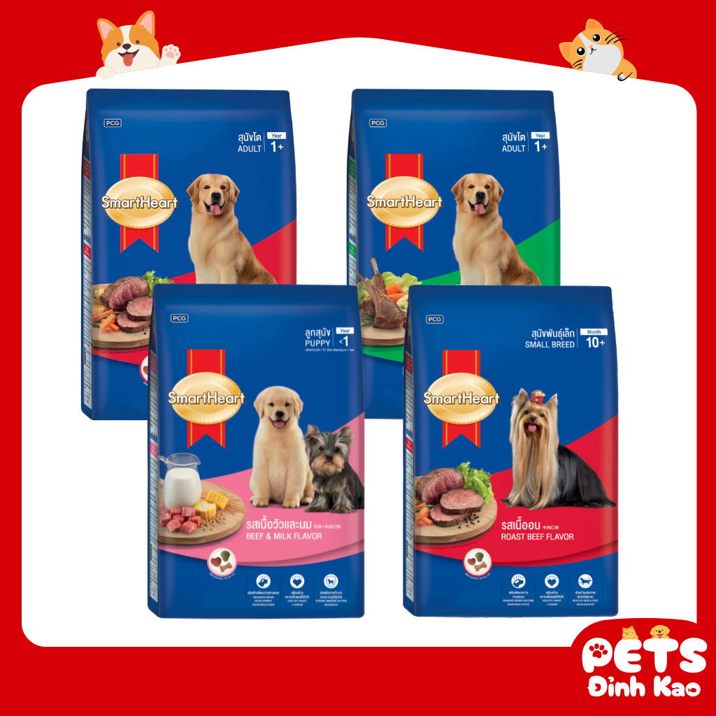Thức Ăn Hạt Cho Chó Smartheart 3Kg | Shopee Việt Nam