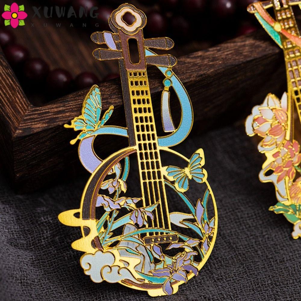 Aquatech Bookmark, Kẹp Sách Kim Loại Hoa, Hình Nhạc Cụ Pipa Cổ Điển ...