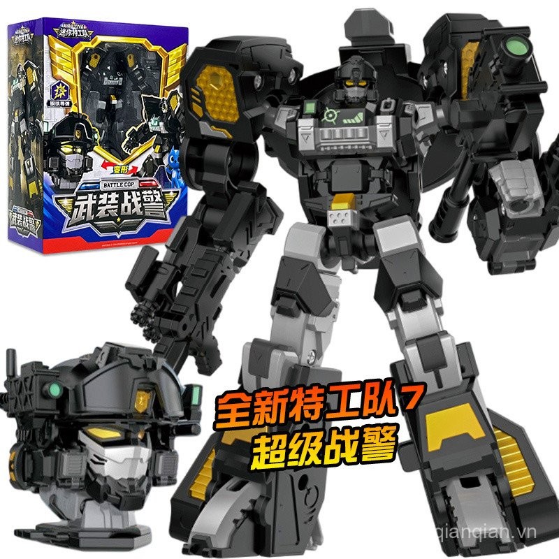 Armed Police Mini Special Forces 7 Super Police Power Biến dạng Robot ...