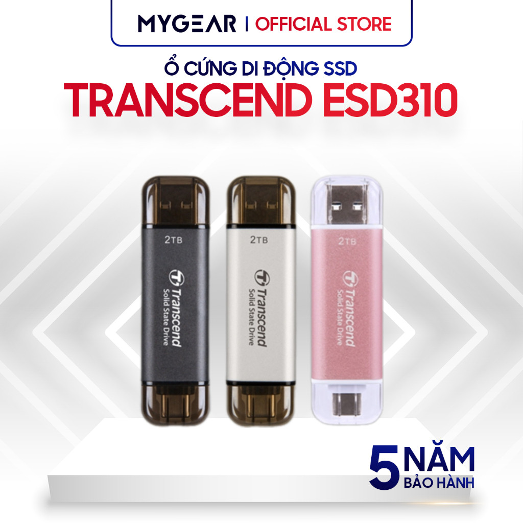 Ổ Cứng di Động SSD Transcend ESD310 Black/ Pink / Silver 512GB / 1TB ...