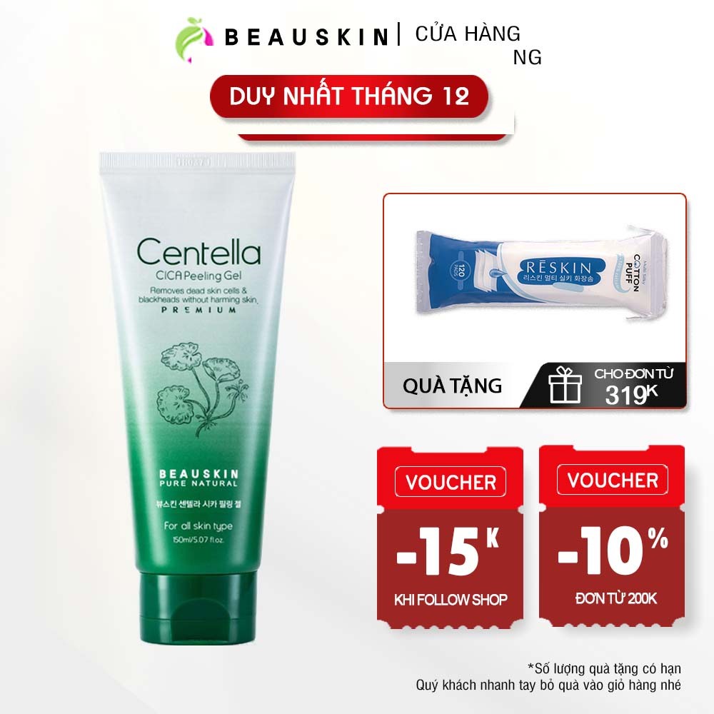 Tẩy tế bào chết rau má BEAUSKIN Centella Cica Peeling Gel 150ml | Shopee Việt Nam