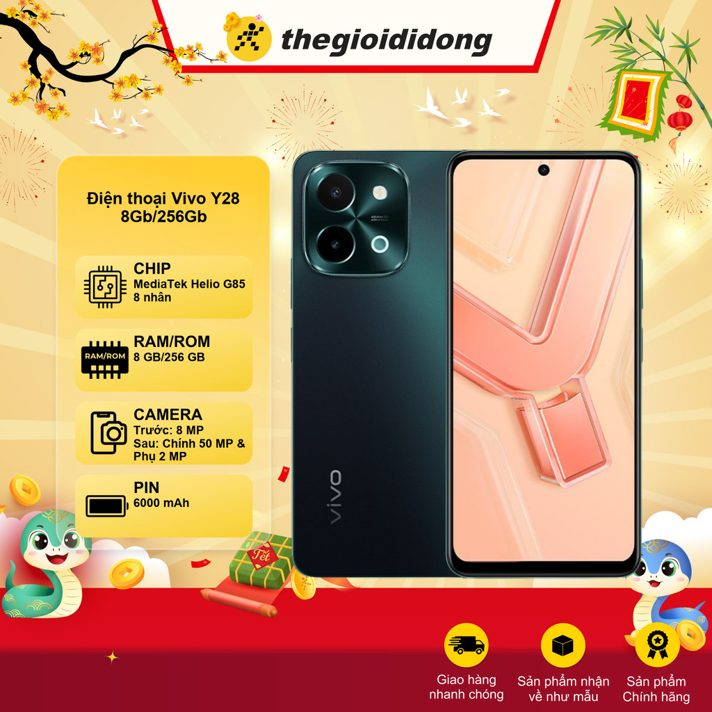 Điện thoại Vivo Y28 8 - 256 | Shopee Việt Nam