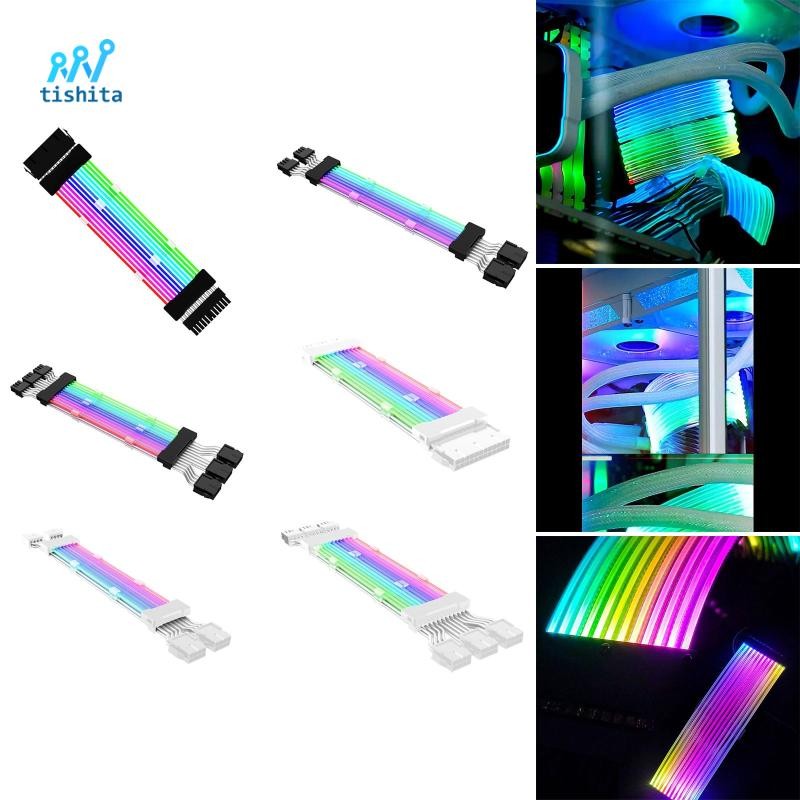Cáp PCIe 24Pin 2x8Pin 3x8Pin Cáp GPU Nối Dài Cáp RGB Cho Vỏ PC | Shopee ...