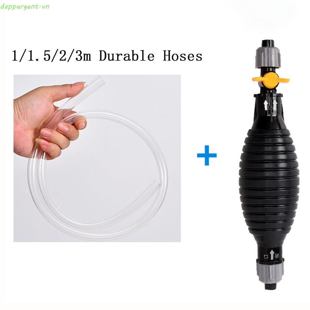 Máy bơm dầu khí cầm tay DAPPERGENT, Máy bơm vòi Siphon chạy bằng xăng đa năng, Ống hút Khóa cố ...