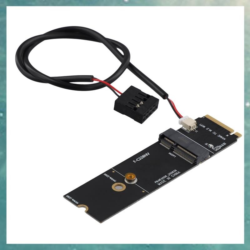 [D G Y J] Khe cắm phím M.2 A + E không dây sang M.2 M Key Wifi Bluetooth Adapter cho AX200 9260 ...