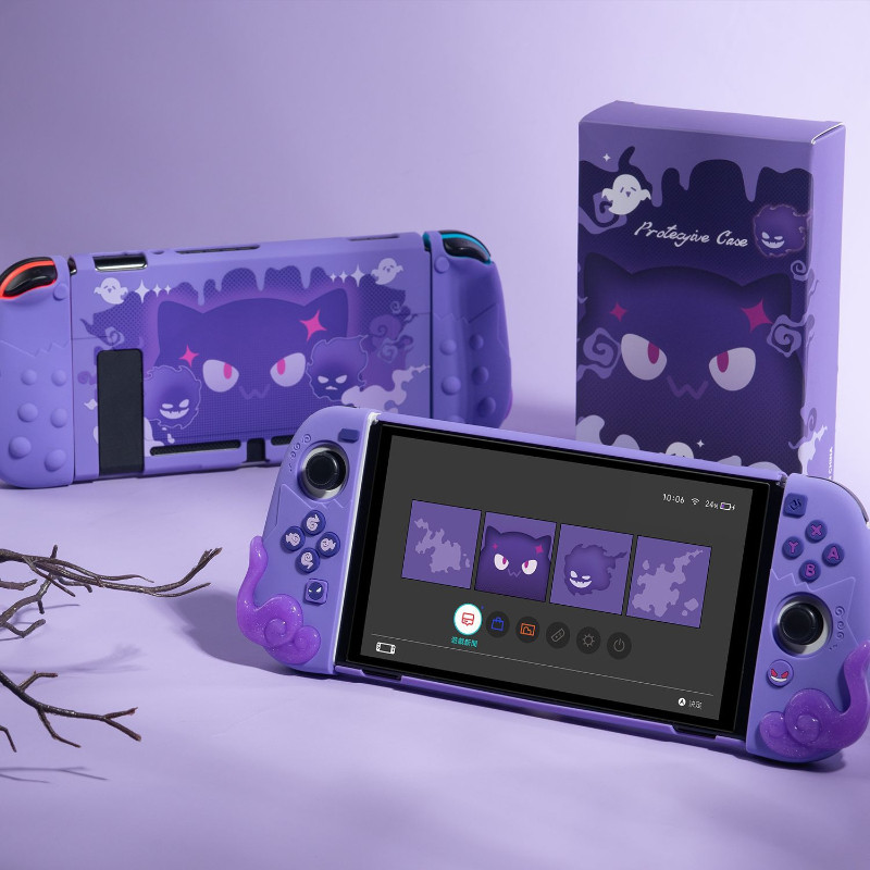 Ốp bảo vệ Nintendo Switch Purple Silicone Joy Con Bộ điều khiển Geng ...