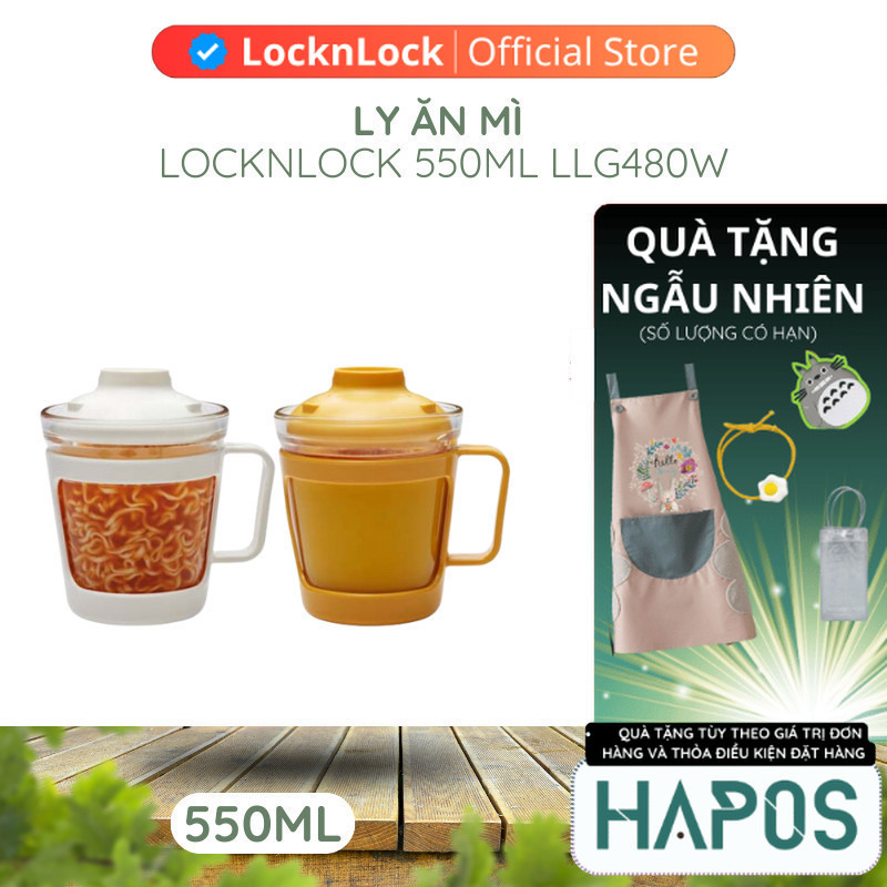 Ly ăn mì thủy chịu nhiệt Easy Cook 550ml - Chính hãng Lock&Lock LLG480W - HAPOS HOME | Shopee ...