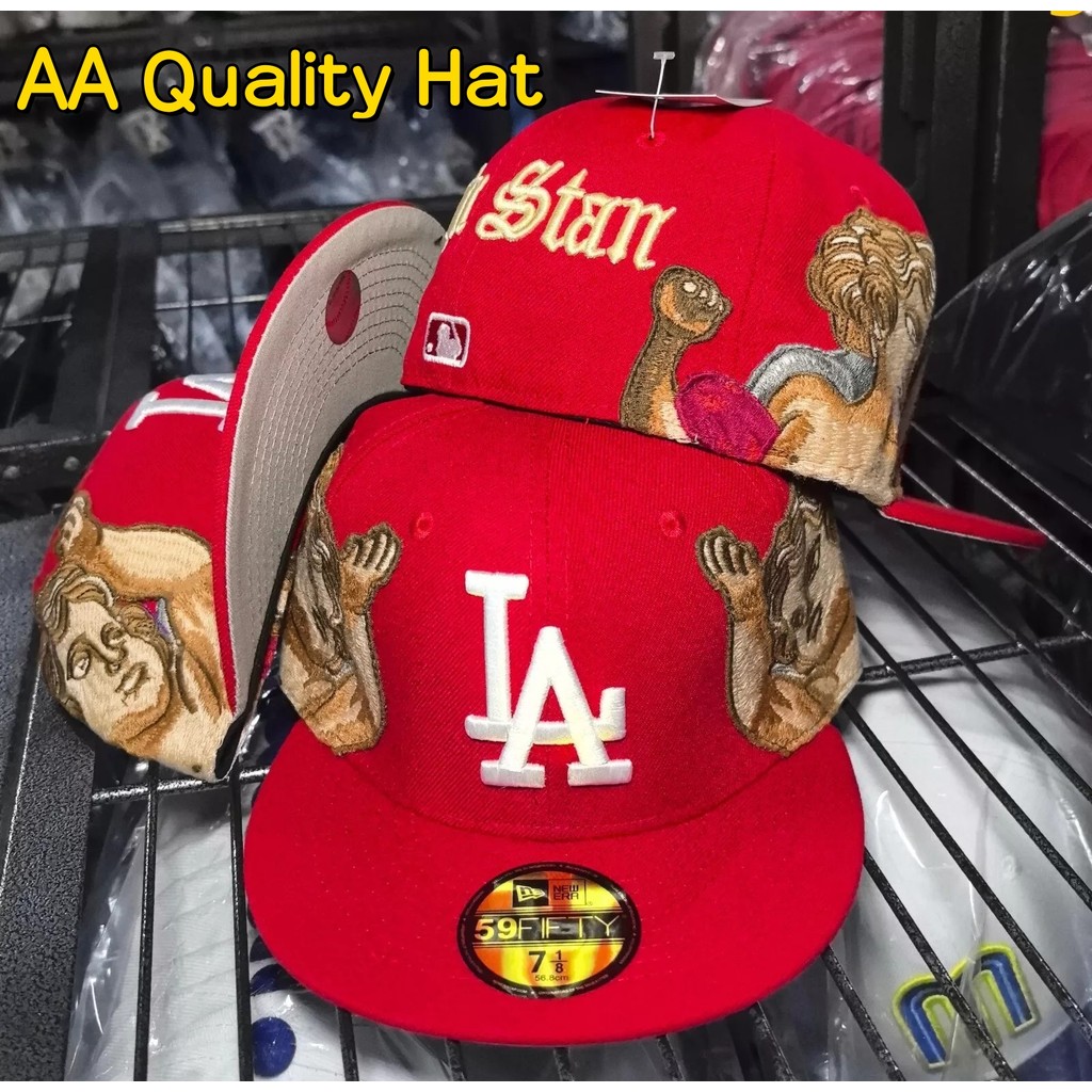 Mlb Jon Stan X Mới Er.a. Los Angeles Dodgers Red Fiftted Hat Bisbal ...