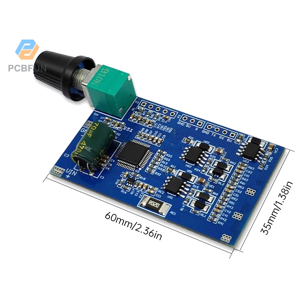 Trình điều khiển động cơ không chổi than 3 pha Pcbfun STC32G DC với bộ điều khiển động cơ hội ...