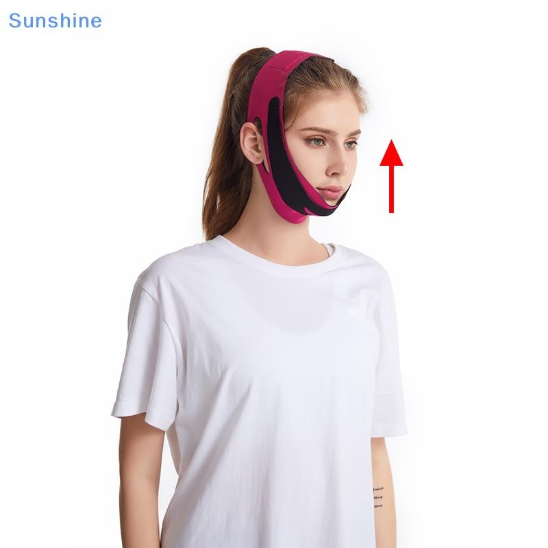 Sun Elastic Face Shaper Slimming V Line Chin Cheek Lift Up Belt Facial ...