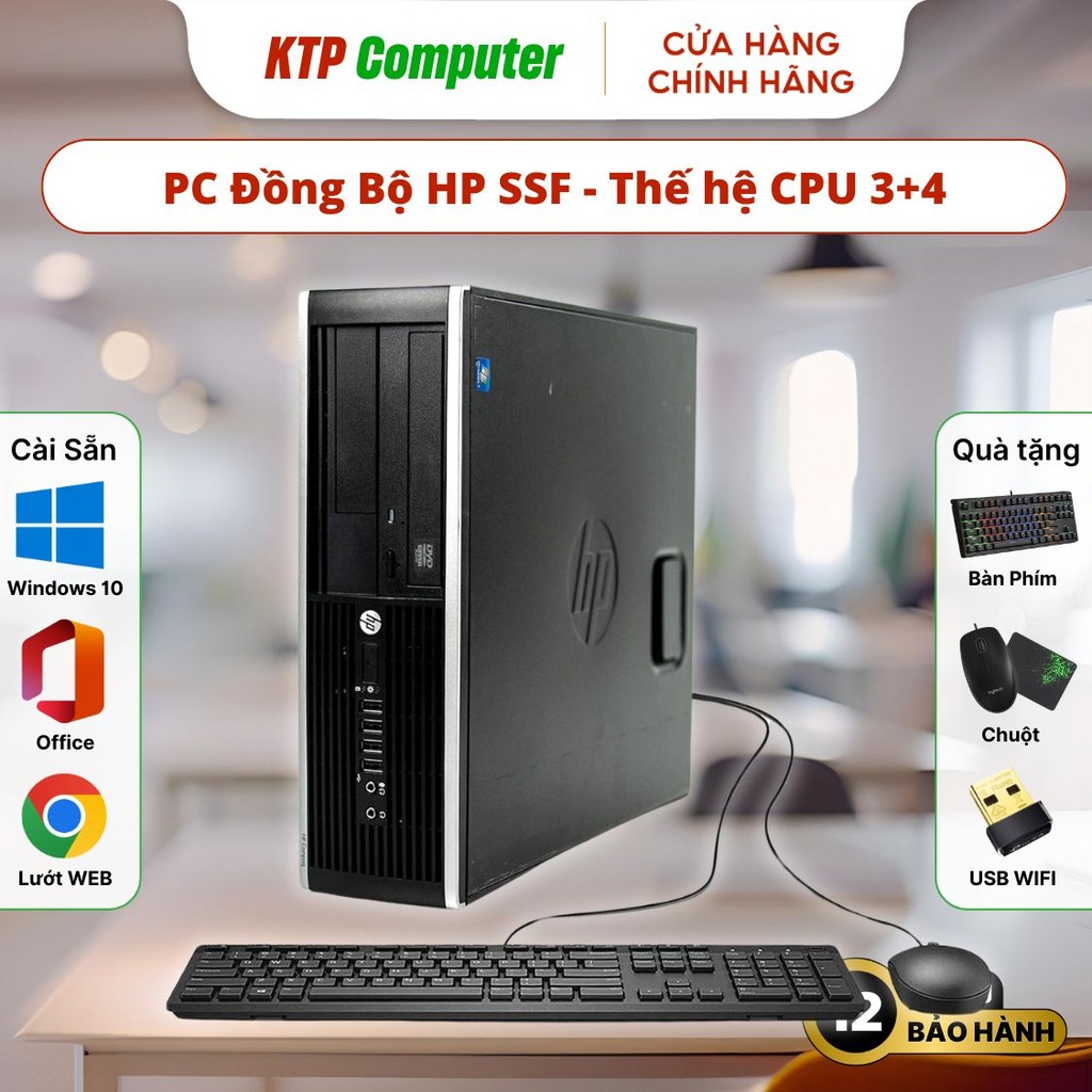 Máy Tính Đồng Bộ HP SSF - Core i3/i5/i7 Gen 3+4 - RAM 8GB, SSD 256GB ...