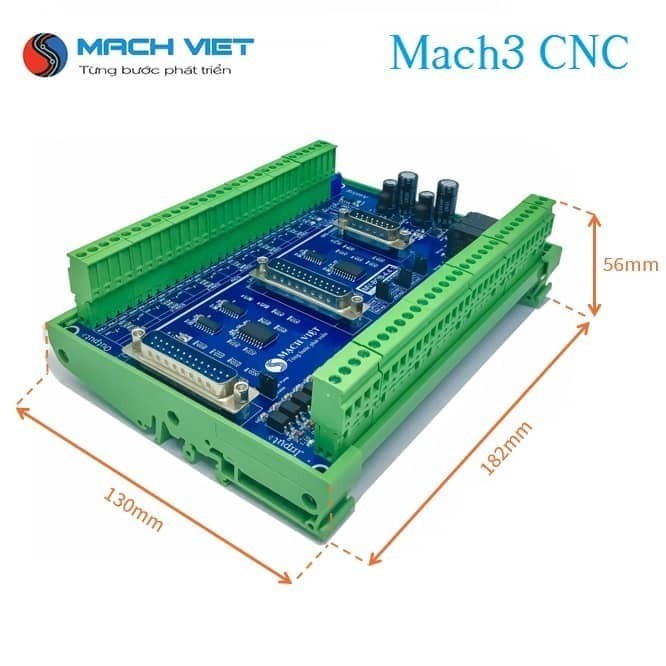 Mạch BOB Mach3 CNC V4.4 – 6 trục (đủ bộ 1 card PCI to LPT và 2 cáp LPT ...