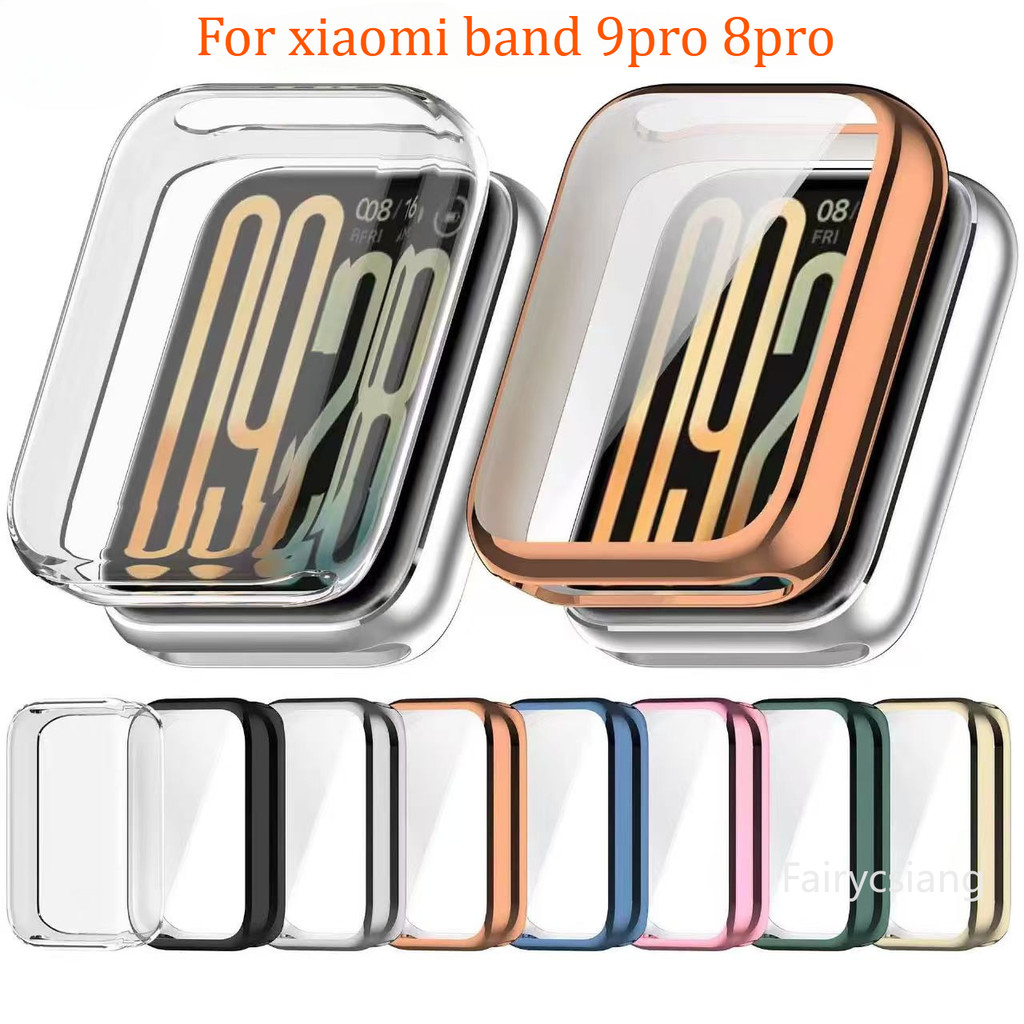 Ốp Lưng TPU Mềm Cho Xiaomi Mi Band 9 8 Pro Full Cover Bảo Vệ Màn Hình Vỏ Bảo Vệ Chống Trầy Xước ...