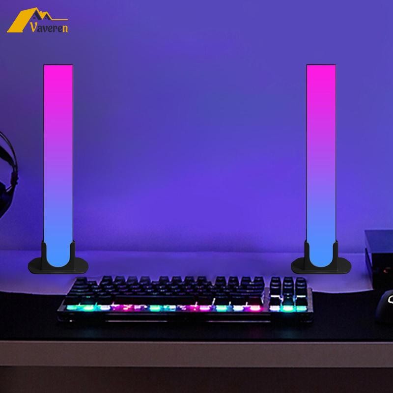 2 Miếng Đèn LED RGB Thanh Đèn Xung Quanh Có Điều Khiển Trang Trí Bàn ...