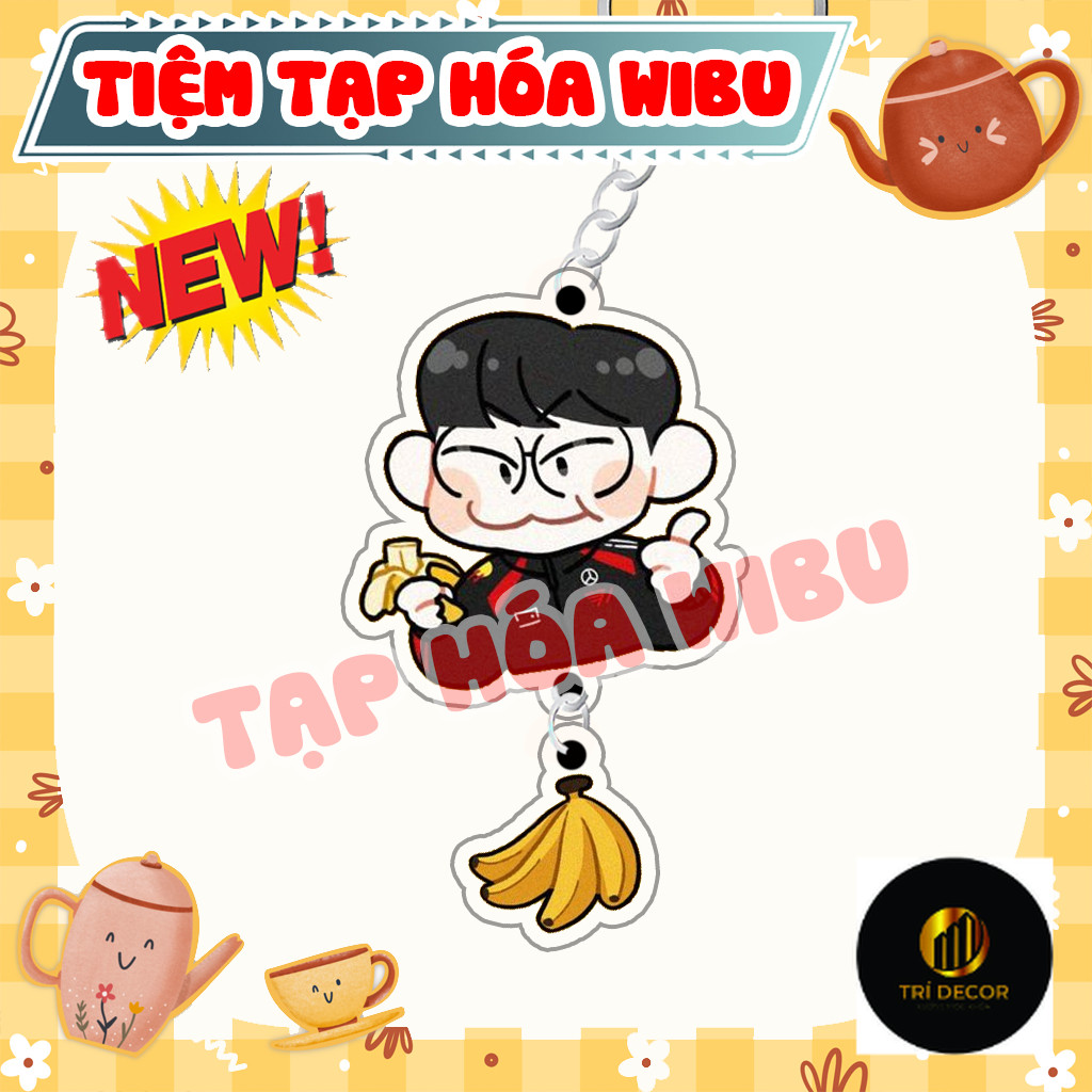 Móc Khóa 2 Tầng Acrylic SKT T1 Faker Gumayusi Oner Liên Minh Huyền Thoại LOL Cute Chibi Dễ ...