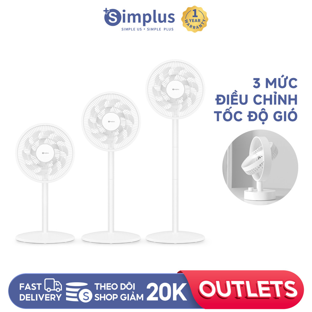 Simplus Quạt Đứng Và Để Bàn 2 Trong 1 DFSH009 - Bảo Hành 12 Tháng | Shopee Việt Nam