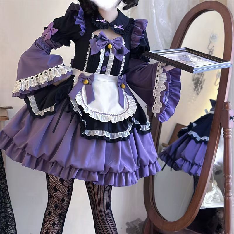 Thiết kế ban đầu Oath Maid Gothic Dress Tay ngắn dễ thương op Bud Dress ...