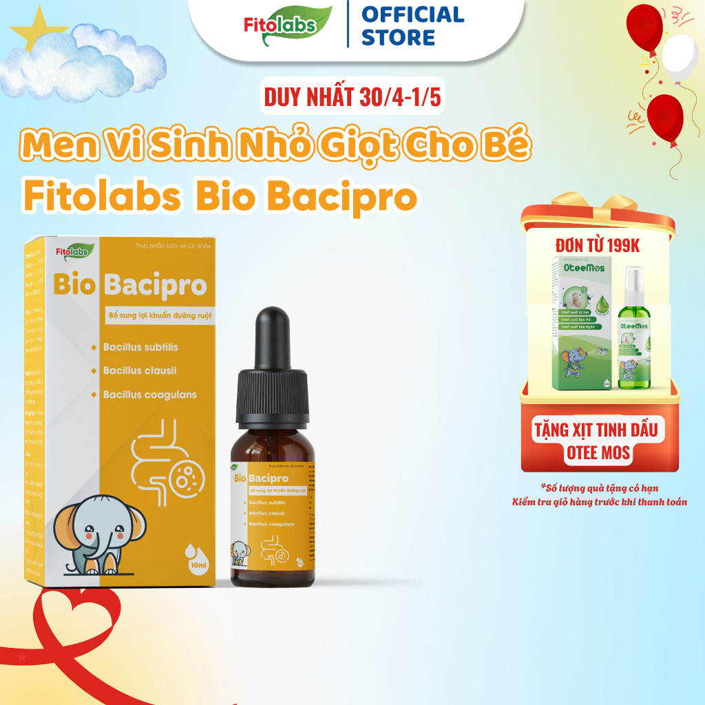 Men Vi Sinh Nhỏ Giọt Bio Bacipro Cho Bé Bổ Sung Lợi Khuẩn Tăng Cường Hệ ...