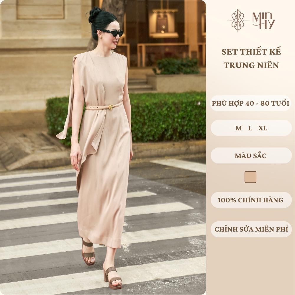 Đầm Trung Niên Thiết Kế Sang Trọng MinHy Dáng Rộng Có Bigsize By NTK Hạnh Bùi - [DDF046 ...