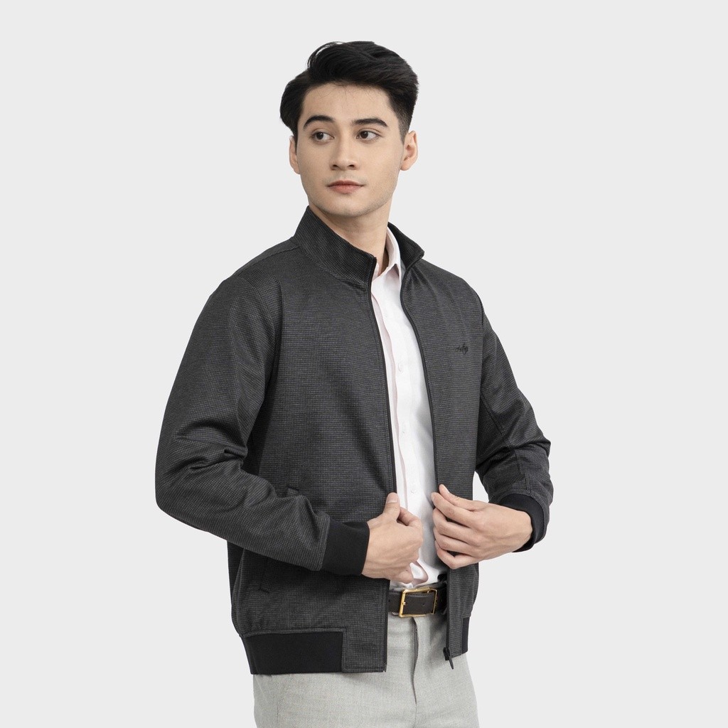 Áo khoác nam hai lớp ARISTINO phom Regular Fit, thiết kế cổ trụ, bo ...