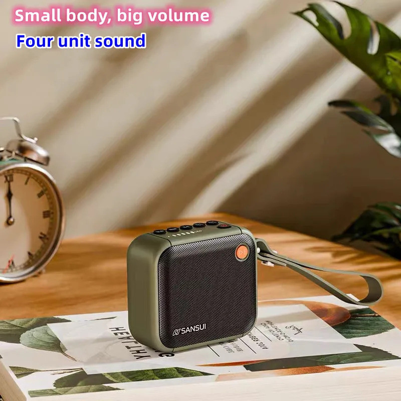 Sansui F39 Mini Không Dây Bluetooth HIFI Loa StereoTWS Bass Full Band Radio MP3 Hệ Thống Máy ...