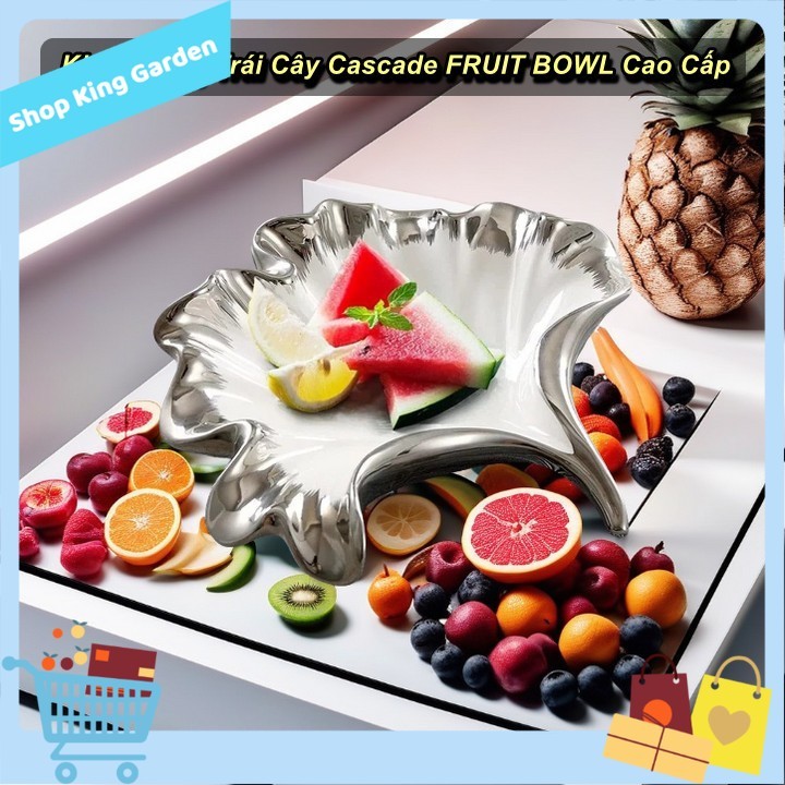 [HCM] - Khay Gốm Sứ Đựng Trái Cây Cascade FRUIT BOWL Cao Cấp - King ...