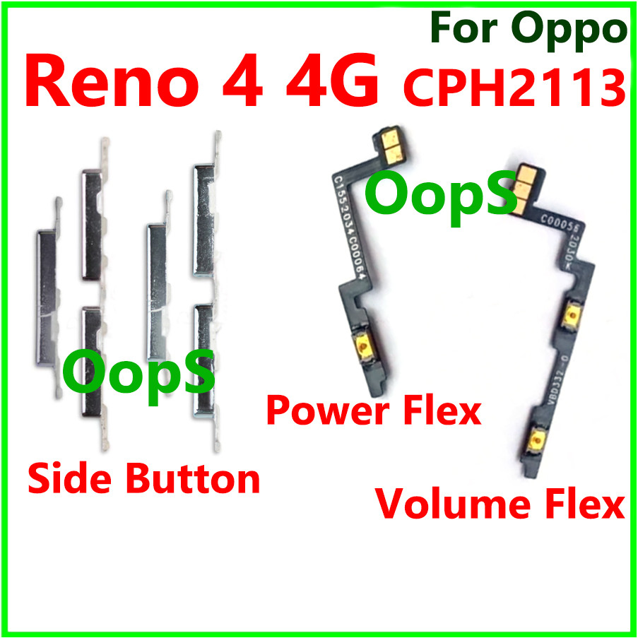 Điện Thoại Công Tắc Nguồn Bật Tắt Nút Cáp Mềm Cho OPPO Reno 4 Reno4 4G ...