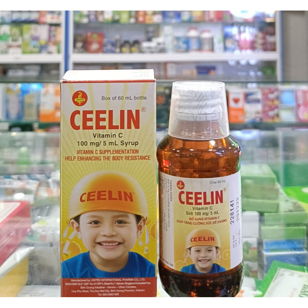 Siro Ceelin Hỗ Trợ Tăng Cường Sức Đề Kháng Chai 60 Ml | Shopee Việt Nam