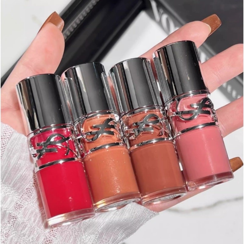 YSL new lip Men Phiên Bản Giới Hạn Bobo lip jelly lip Men silver cover ...