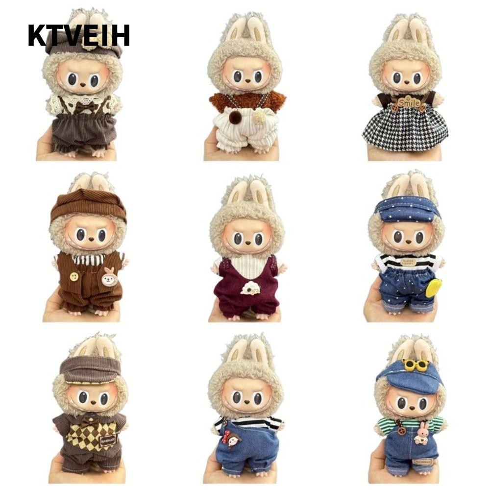 Bộ đồ áo thun KTVEIH, Trang phục thay thế búp bê thông thường 17cm Quần ...
