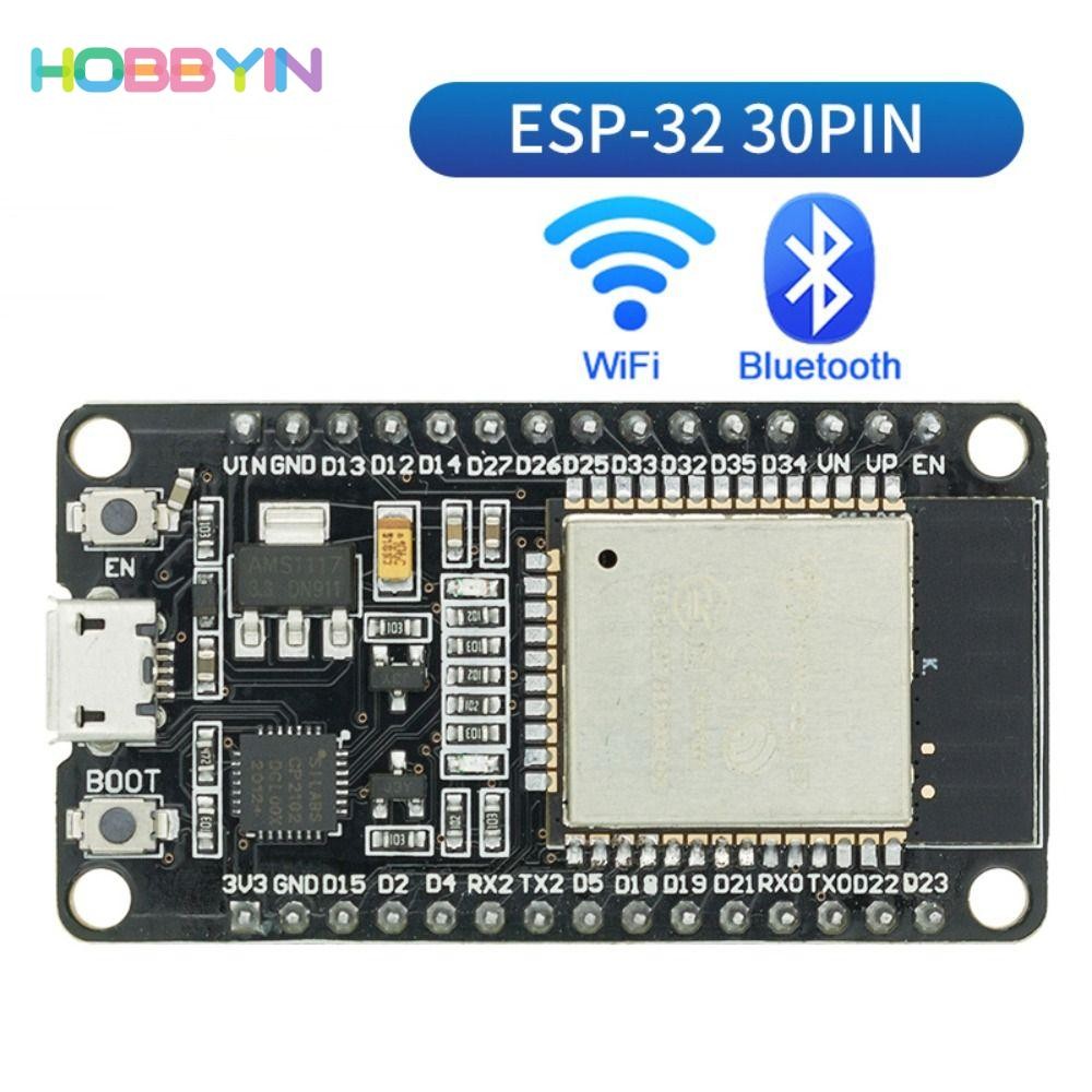 Bo mạch phát triển HOBBYIN ESP32 ESP-32S, Bộ xử lý vi điều khiển lõi kép ESP-WROOM-32 Tích hợp ...