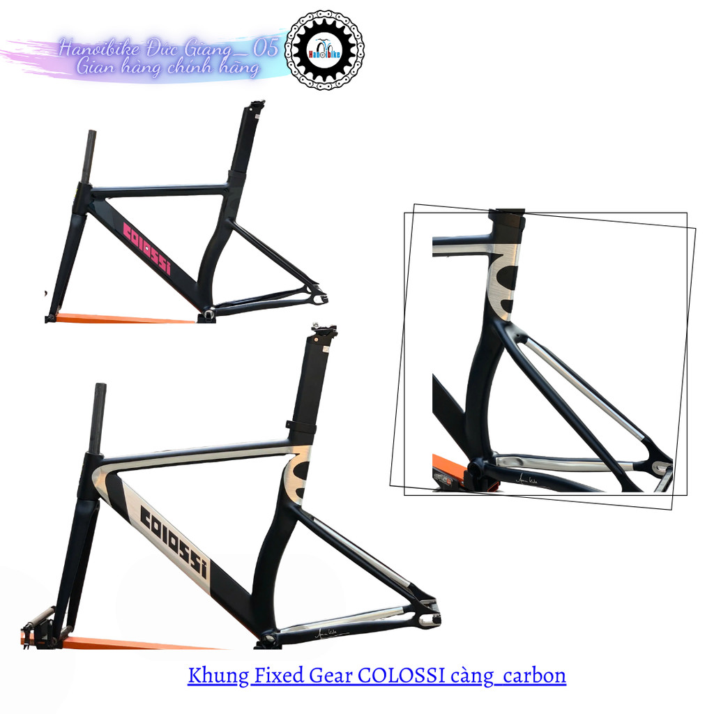 Khung Fixed Gear COLOSSI càng carbon | Shopee Việt Nam