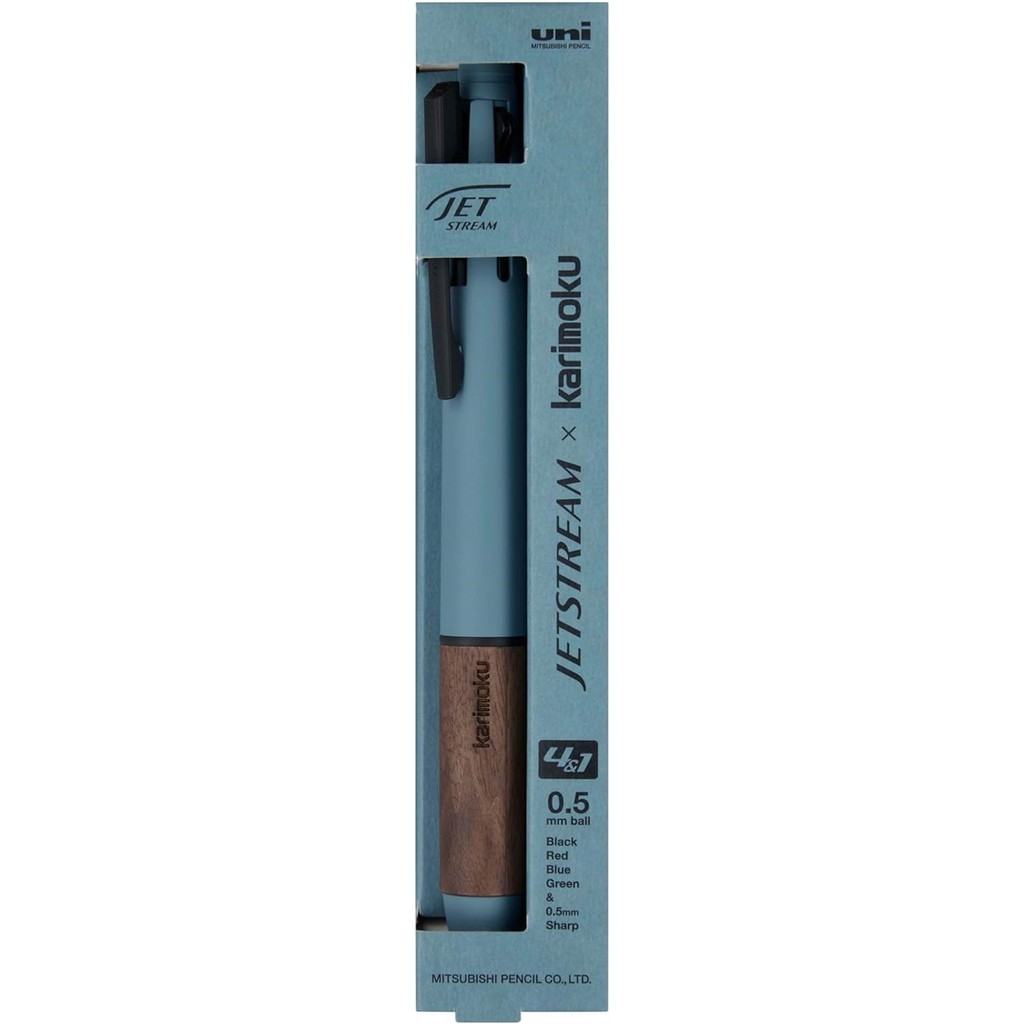 Mitsubishi Pencil Multifunctional Pen Jet Stream Karimoku Steel Blue ...